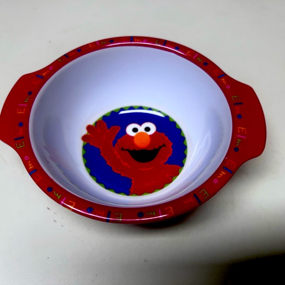 Sesame Street | Dining | Vintage Elmo Sesame Street 203 Toddler Bowl ...